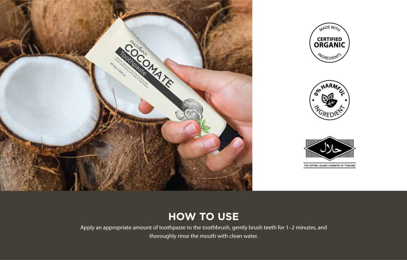 Cocomate Natural Premium Toothpaste - Phutawan Malaysia