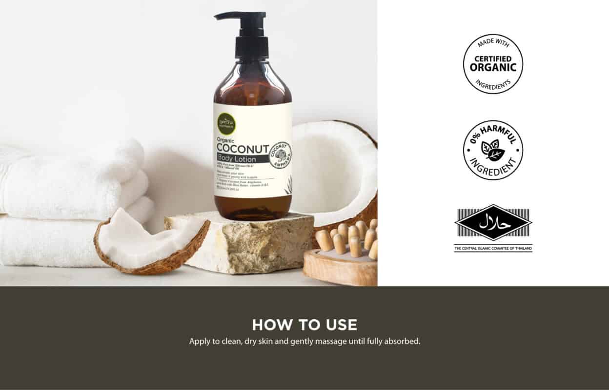 Organic Coconut Body Lotion - Phutawan Malaysia