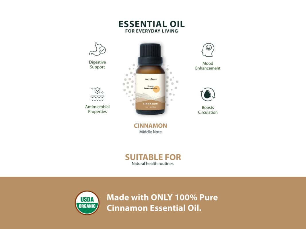 Organic Cinnamon Essential Oil - Phutawan Malaysia