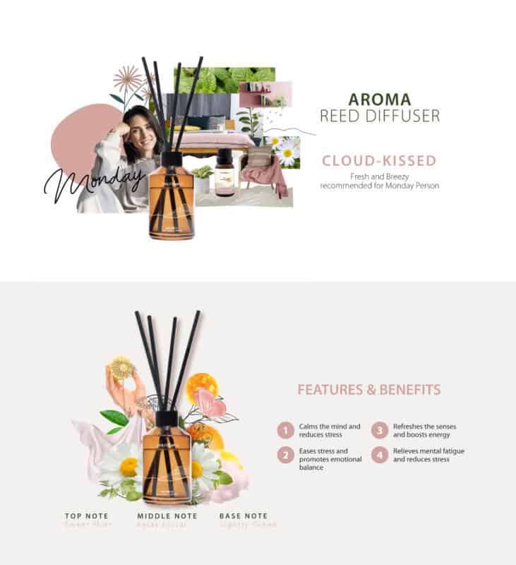Cloud Kissed Reed Diffuser - Phutawan Malaysia