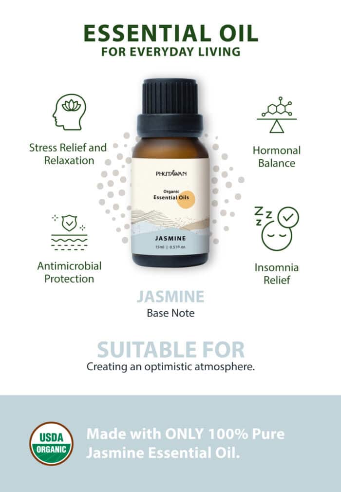 Organic Jasmine Essential Oil - Phutawan Malaysia