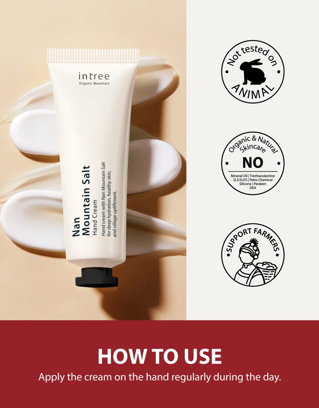 intree Organic Mountain Hand Cream - Phutawan Malaysia