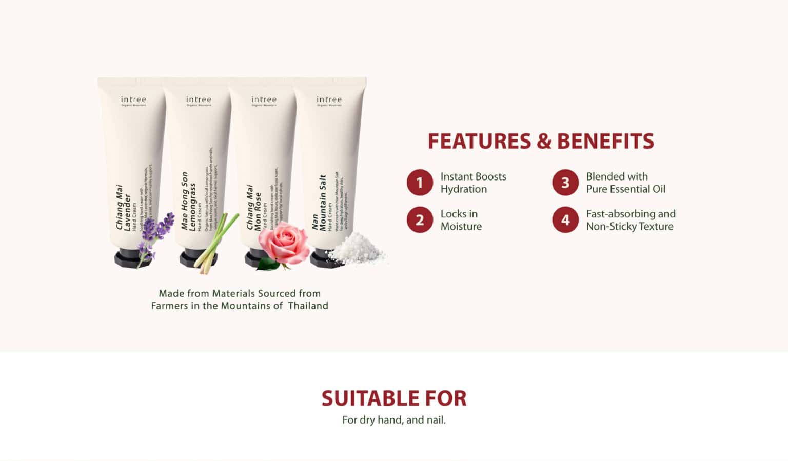 intree Mountain Bliss Hand Cream - Phutawan Malaysia