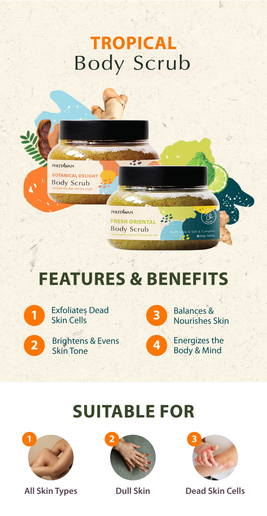 Tropical Body Scrub - Phutawan Malaysia